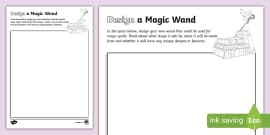 Magic Spell Writing Frame (teacher made) - Twinkl
