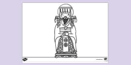 Happy Emperor Colouring Sheet | Traditional Tales | KS1