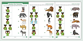 Auslan Zoo Animal Matching Cards