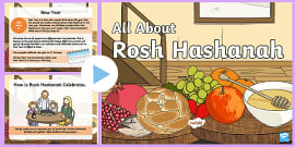 KS1 Judaism: Rosh Hashanah PowerPoint and Worksheet - Twinkl