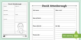 Life of Sir David Attenborough KS2 Information PowerPoint