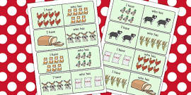 Little Red Hen Word Cards (teacher made)
