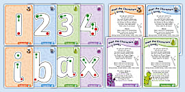 Handwriting Characters Letter Formation Poster Pack