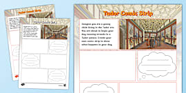 Vikings Finish the Comic Strip Worksheet - Twinkl