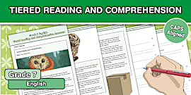 Grade 7 English Home Language Listening and Speaking Prepared Reading with