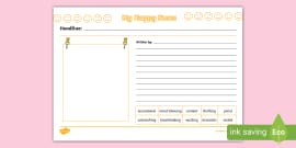 My Weekend Recount Newspaper Template (Teacher-Made)