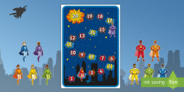 Superhero Reward Chart - Sticker Chart for Kids