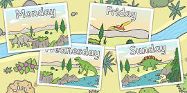 FREE! - Dinosaur Themed Months of the Year Posters - Twinkl