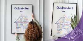 All About My Childminder Activity Sheet (teacher made)