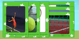 FREE! - Wimbledon Display Borders (Teacher-Made) - Twinkl