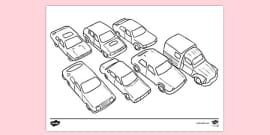 4x4 Car Colouring Page (teacher made) - Twinkl