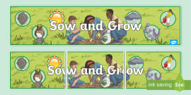 Watch Us Grow Display Banner (teacher made) - Twinkl