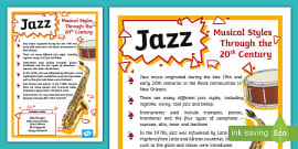 👉 KS2 Jazz Music History PowerPoint (teacher made)