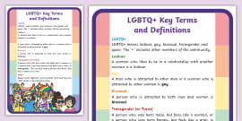 LGBTQ+ Poster - Key Terminology | Resources | Twinkl Life