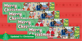 Merry Christmas Lettering Display | Primary Resources