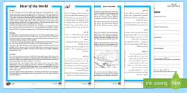 Rivers of the World Reading Comprehension Activity - Twinkl