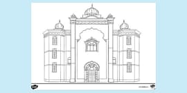 FREE! - Khanda Colouring Sheet | Colouring Sheets - Twinkl