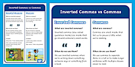 👉 Inverted Commas Punctuation Poster