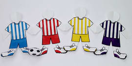 3D Football Net Template Paper Craft