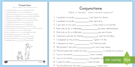 "But" and "So'" Worksheet / Worksheet (teacher made)