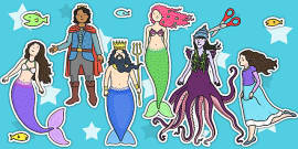The Little Mermaid Word Cards - Twinkl