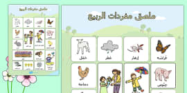 Related Words for Spring Vocabulary Poster - Teacher-made