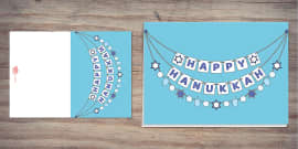 Hanukkah Bunting (teacher made) - Twinkl