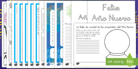Actividades para año Nuevo Pack de recursos - Twinkl