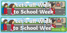School Walk Picture Cards