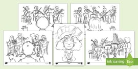 Music Mindfulness Colouring Book Cover (teacher made)