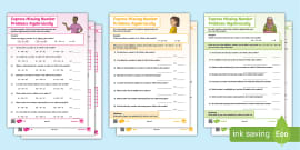 Algebra Challenge Cards | Algebra Questions | Maths - Twinkl