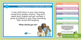 KS2 Anti-Racism Scenario Cards (Teacher-Made)