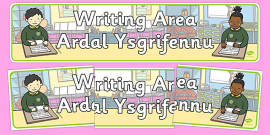 Writing Area Display Banner, Writing Area (Teacher-Made)