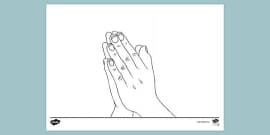 Praying With Your Five Fingers Worksheets (teacher made)