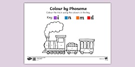 Colour by Phoneme Butterfly Phase 2 i, n, m, d