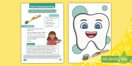 The Dentist Cut and Paste Healthy Teeth Worksheets - Twinkl