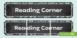 Botanical-Themed Reading Corner Display Banner - EYFS