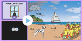 'ai', 'a-e', 'ay', 'eigh' and 'ey' Matching PowerPoint