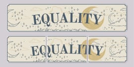We Are All Equal - Equality Poster - Primary Resources