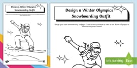 Winter Olympics Pencil Control Worksheets (teacher made)