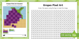 FREE! - Baboon Pixel Art Template (teacher made) - Twinkl