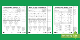 Lily Pad Counting in Ones Worksheet / Worksheet Pack, worksheet