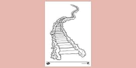 FREE! - Descending Stairs Colouring Sheet | Colouring Sheets