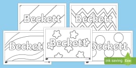 FREE! - Harvey Name Simple Colouring Activity Sheets