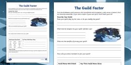 Raider's Peril: Decorative Crests Worksheet