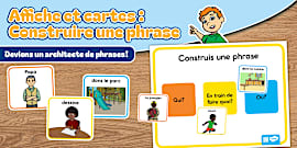 Jeu de construction de phrases - Construire une phrase