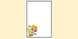 FREE! - Banquet Food Page Border | Page Borders | Twinkl