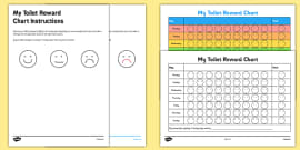 Toilet Training Week Progress Sticker Reward Chart