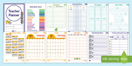 Editable Teacher File | Organisational Tools For Teachers