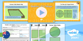 What is a Quarter? Finding Quarter of a Shape PowerPoint